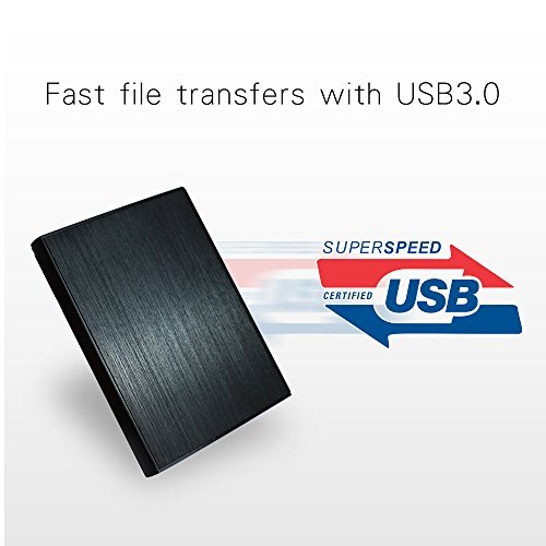 Marshal Portable 2TB External Hard Drive Portable HDD Aluminum Body MAL22000H2EX3-MK (renewed)