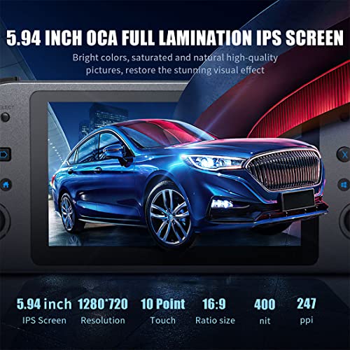 AINIX Handheld Game Console, 5.94 Inch 8G+256G Video Game Handheld Game Console, 3020e CPU win10 Portable Video Game Console Support Steam OS System