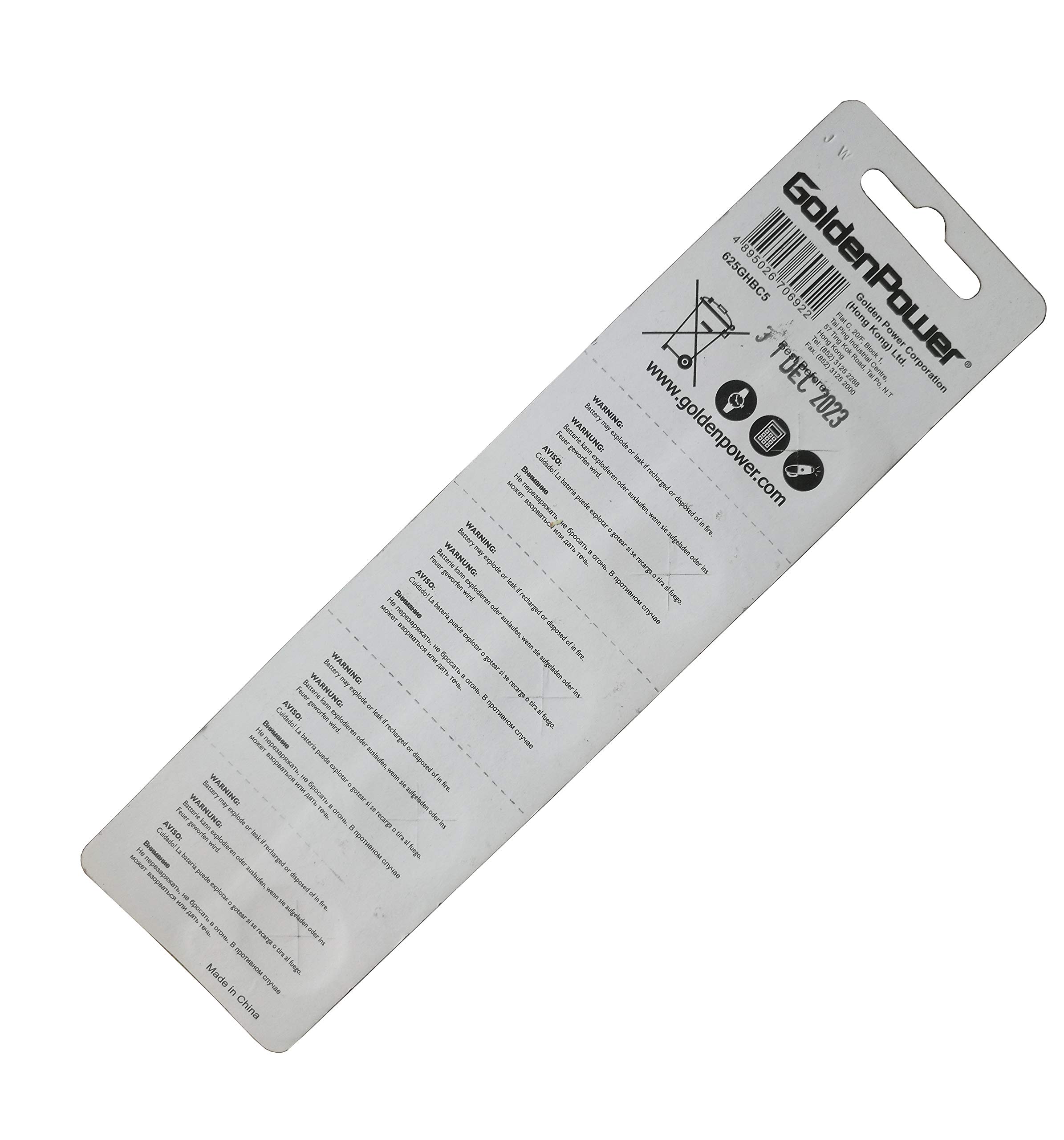 New 5 X LR9 EPX625G V625U 625 625GH Alkaline Button Cell Battery FBA