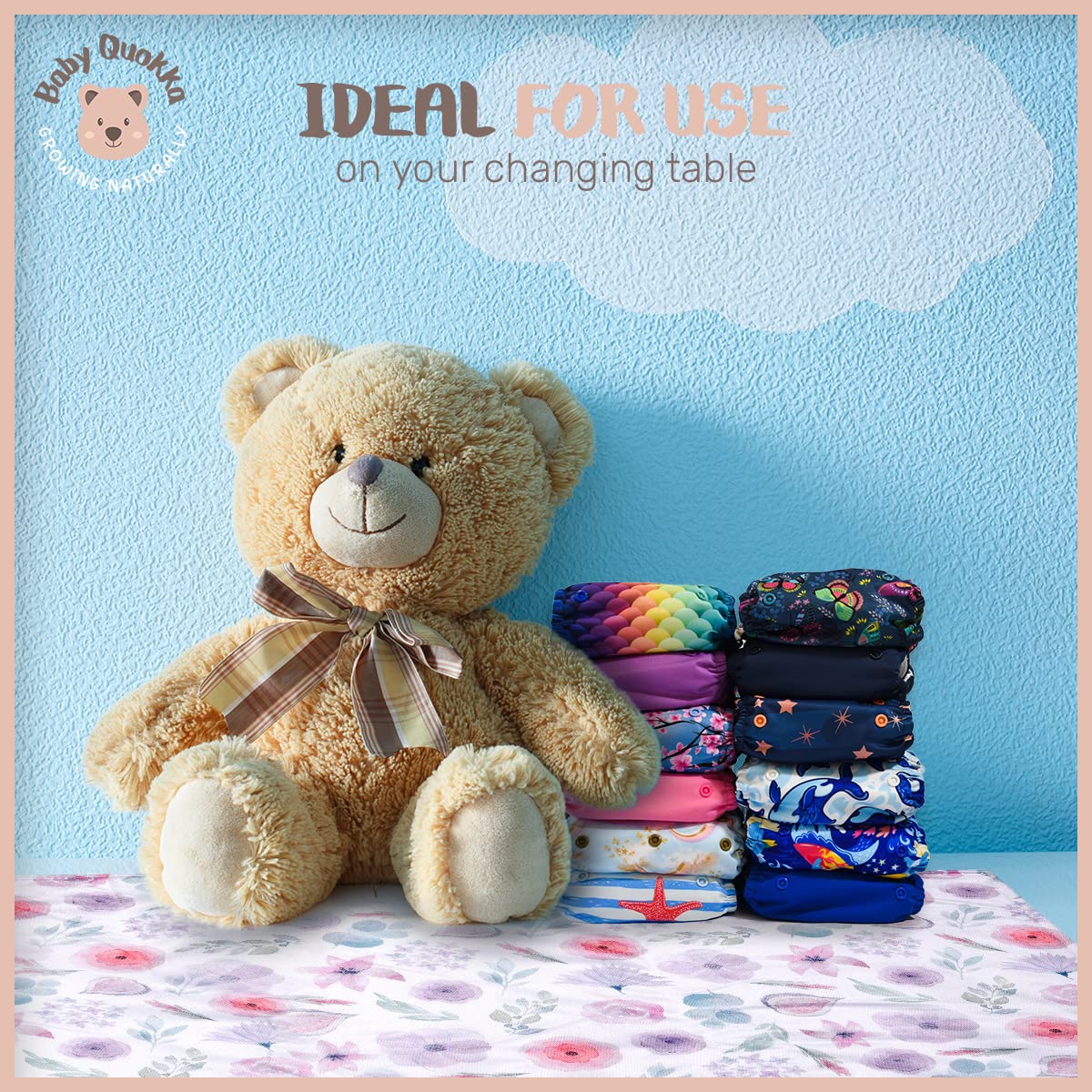 Baby Quokka ® Diaper Changing Pad, Yeti