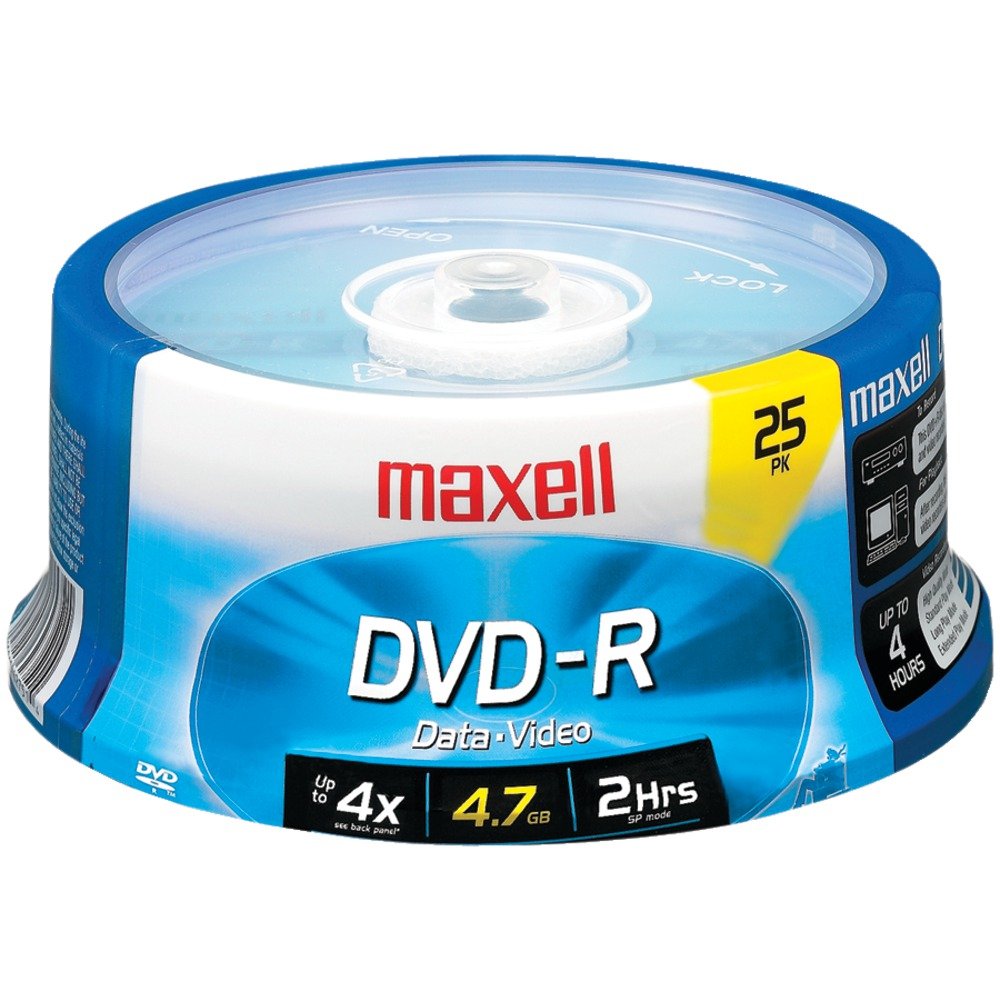 Maxell 639011 Dvd+r Spindle 4.7 Gb 25 Count