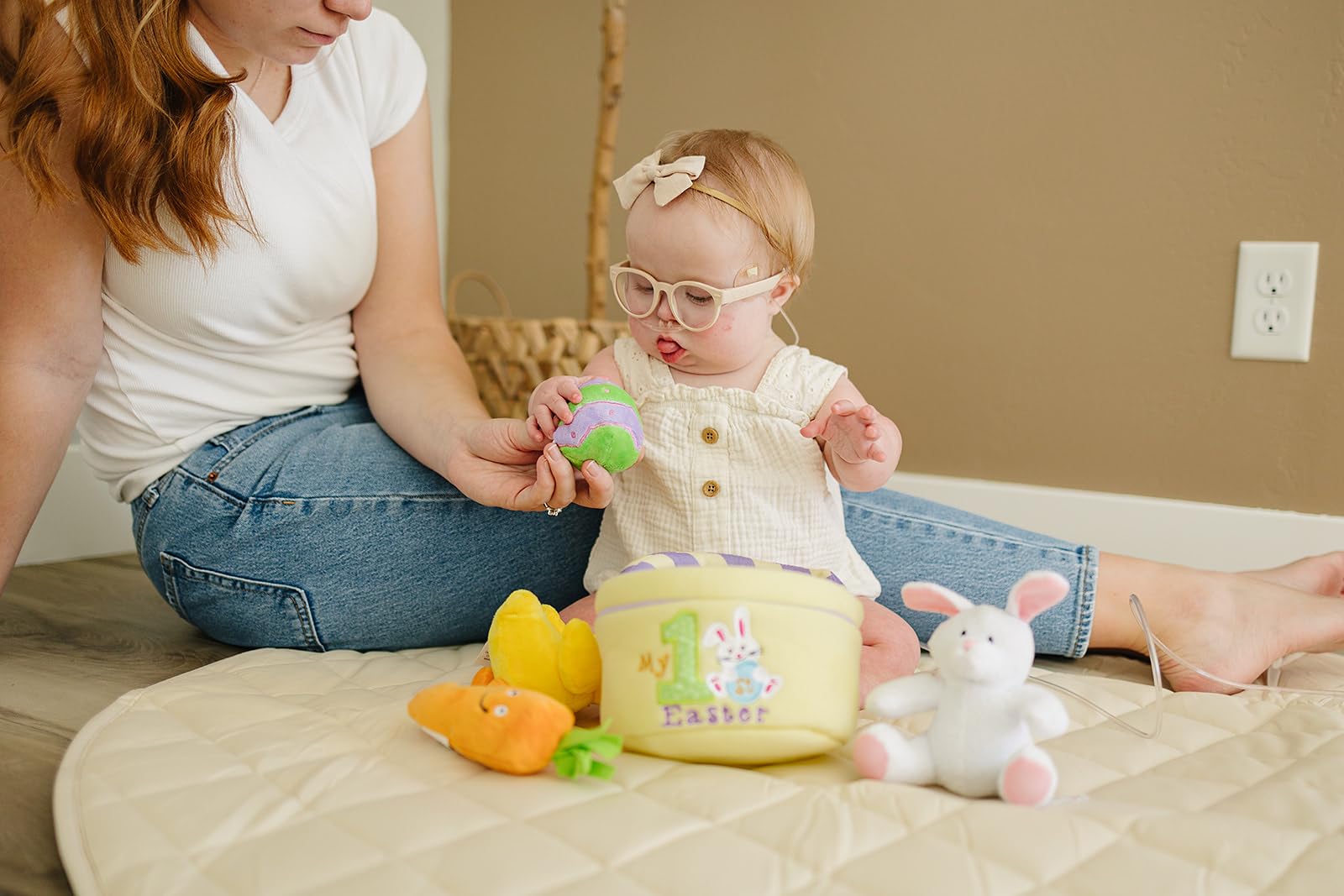 Genius Baby Toys My First Easter Basket for Baby ft Bunny Rabbit, Chick, Carrot and Easter Egg