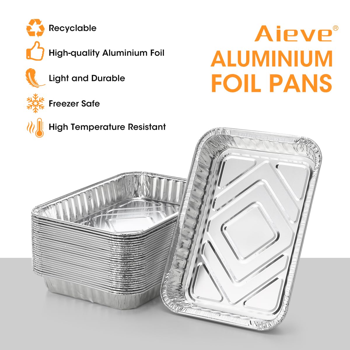 AIEVE Drip Pans for Ninja Woodfire Outdoor Grill, 30 Pack Grease Tray Liners Replacement Parts for Ninja Woodfire Outdoor