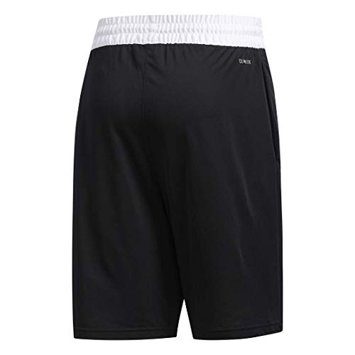 adidas Men's Sport 3-Stripes Short Black/White Small