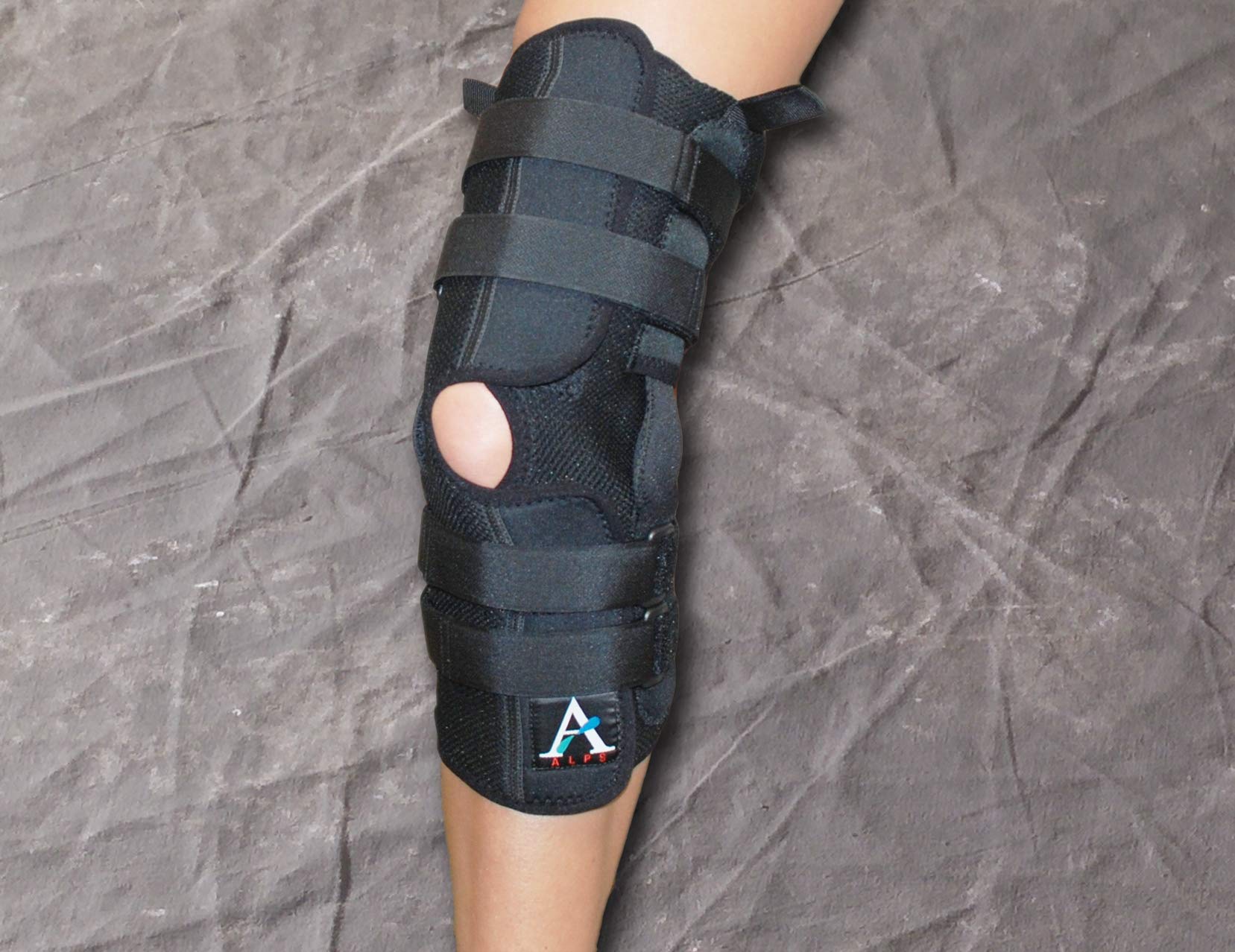 ALPS Coolfit Extended Knee Brace, Prevent or Reduce Severity of Knee Injury, Soft and Breathable, Wrap Around with Adjustable Hinges, XXX-Large Size