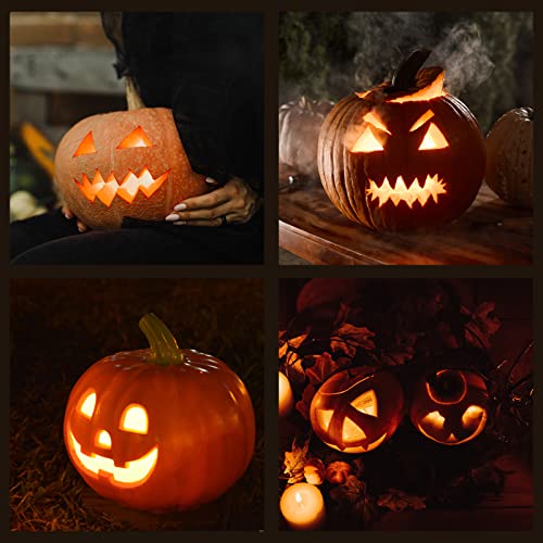 YUET 15PCS Halloween Pumpkin Carving Kit, Professional Sculpting Tools Carving Set, Heavy Duty Stainless Steel, w/Stickers and Carrying Bag, for Adults Or Kids, Halloween Decorations Jack-O-Lanterns