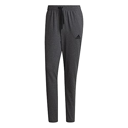 adidas Men's Tall Size Essentials Tapered Pants, Dark Grey Heather, Medium