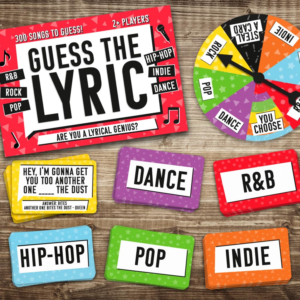 Gift Republic Guess The Lyric Trivia Family Board Game 2+ Players
