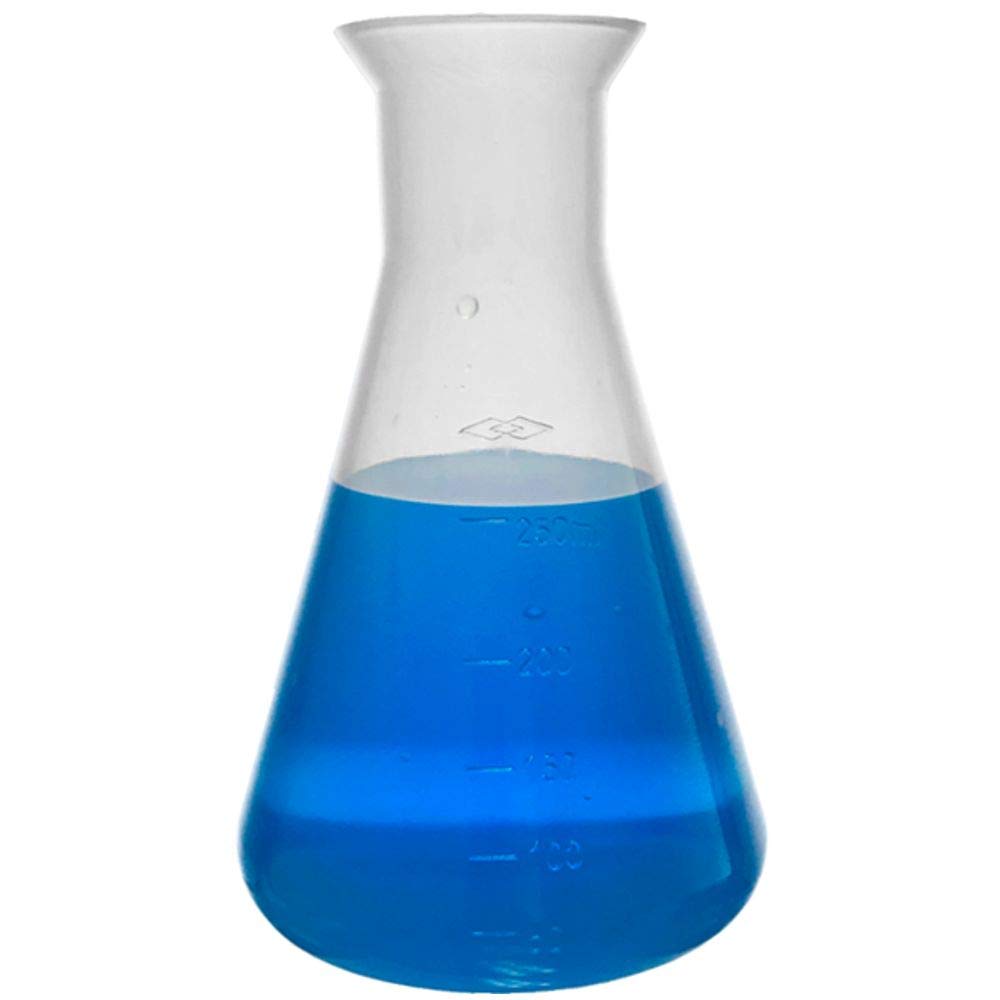 Plastic Erlenmeyer Flask Set - 3 Sizes - 50, 250, and 500ml, Karter Scientific 230C9