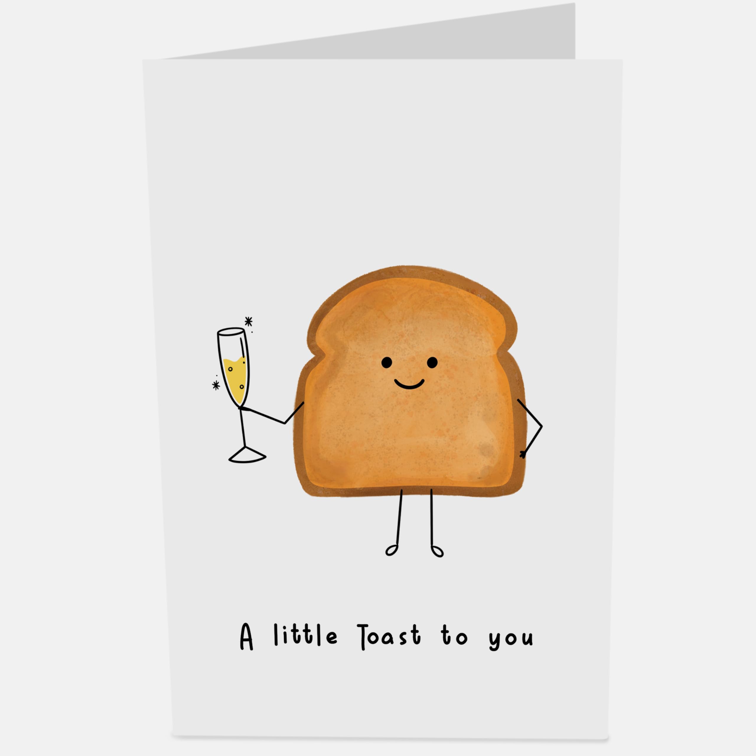 CENTRAL 23 Pop Up Cards Birthday Congratulations - A Little Toast To You - Wedding Cards For Bride And Groom - Funny Popup Cards For Men And Women - Party - Love Greeting Cards 3D