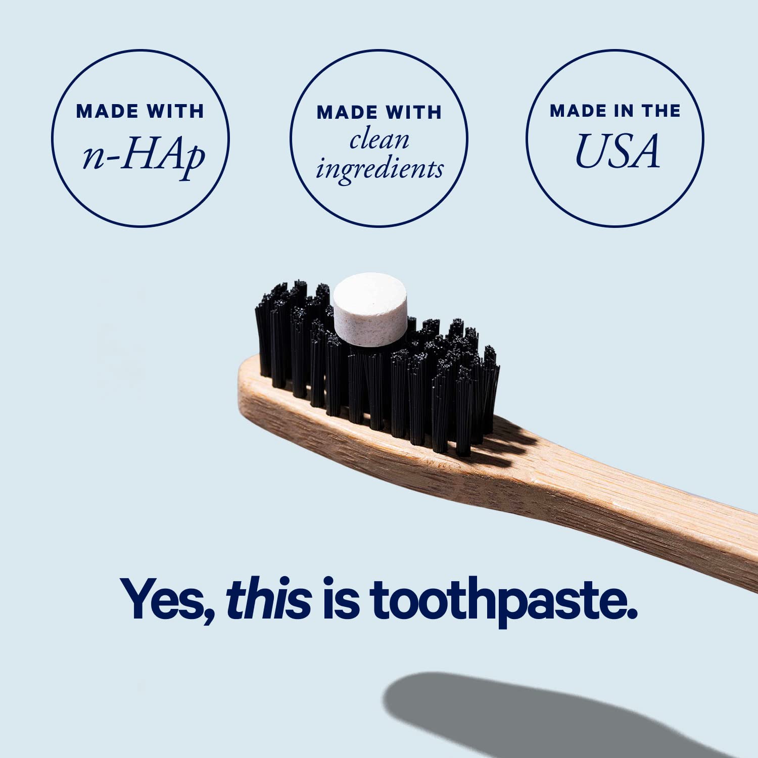 BITE Toothpaste Bits with Nano Hydroxyapatite - Eco and Travel-Friendly Whitening Toothpaste Tablets (Mint) 124.0 Count