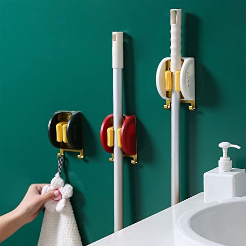Bathroom Wall Hanging Broom Holder Space Saving Broom Holder for Laundry Room Bathroom Garage