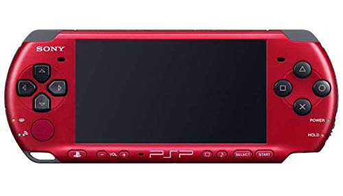 PSP Slim and Lite 3000 Series Handheld Gaming Console with 8GB Memory Card (Renewed) (Red/Black)
