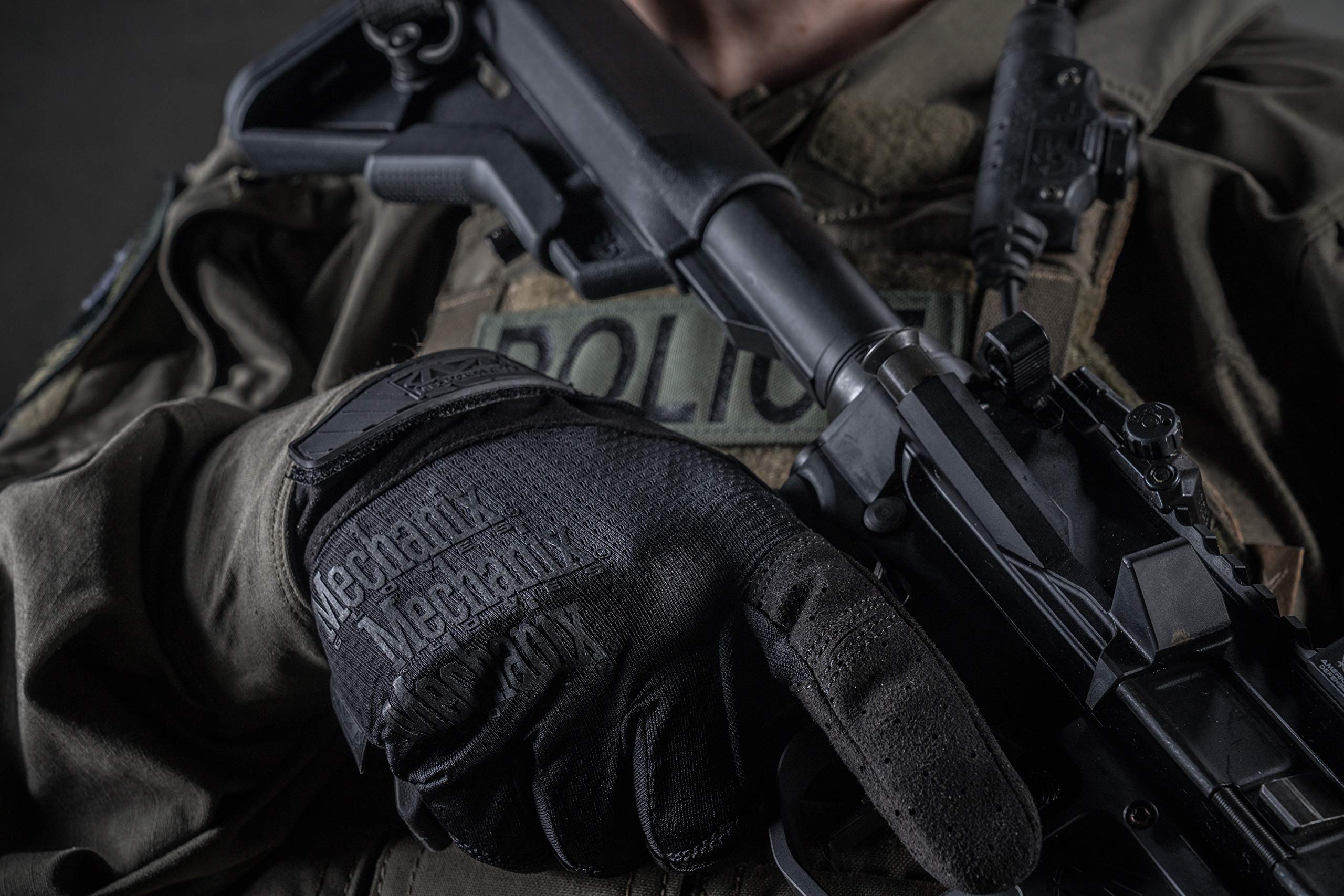 Mechanix Wear: Tactical Specialty Vent Tactical Gloves, Touch Capable, High Dexterity, Gloves for Airsoft, Paintball, and Field Work, Work Gloves for Men (Black, X-Large)