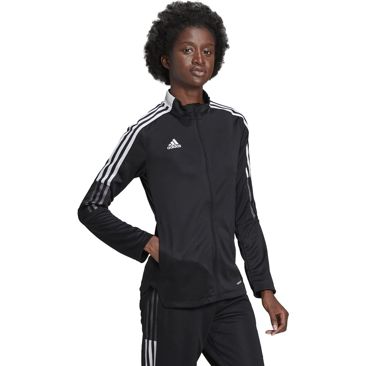 adidas womens Tiro 21 Track Jacket Black Medium