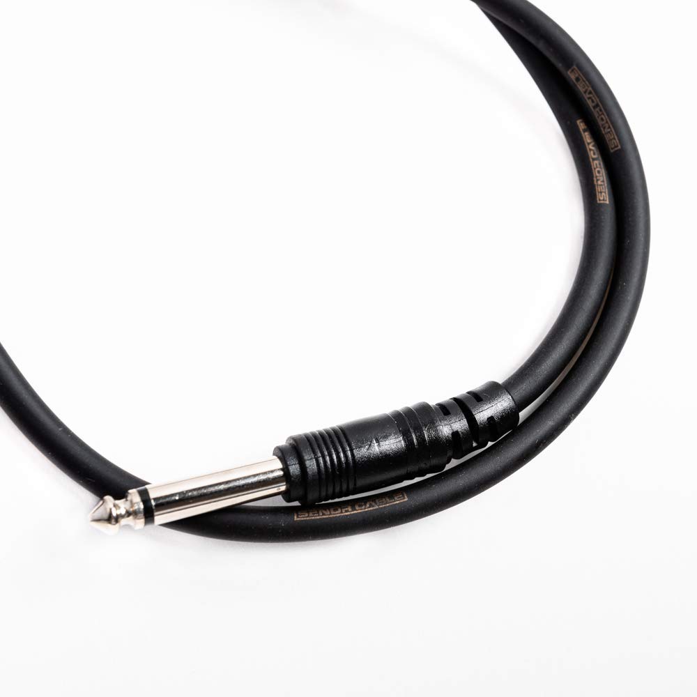 Senor Cable Instrument Cable | Instrument Cable Pack | Cable Instrument | Guitar Instrument Cable (Woven) Guitar Instrument Pack of 3 - Black (10.6 FT, Black, 3)