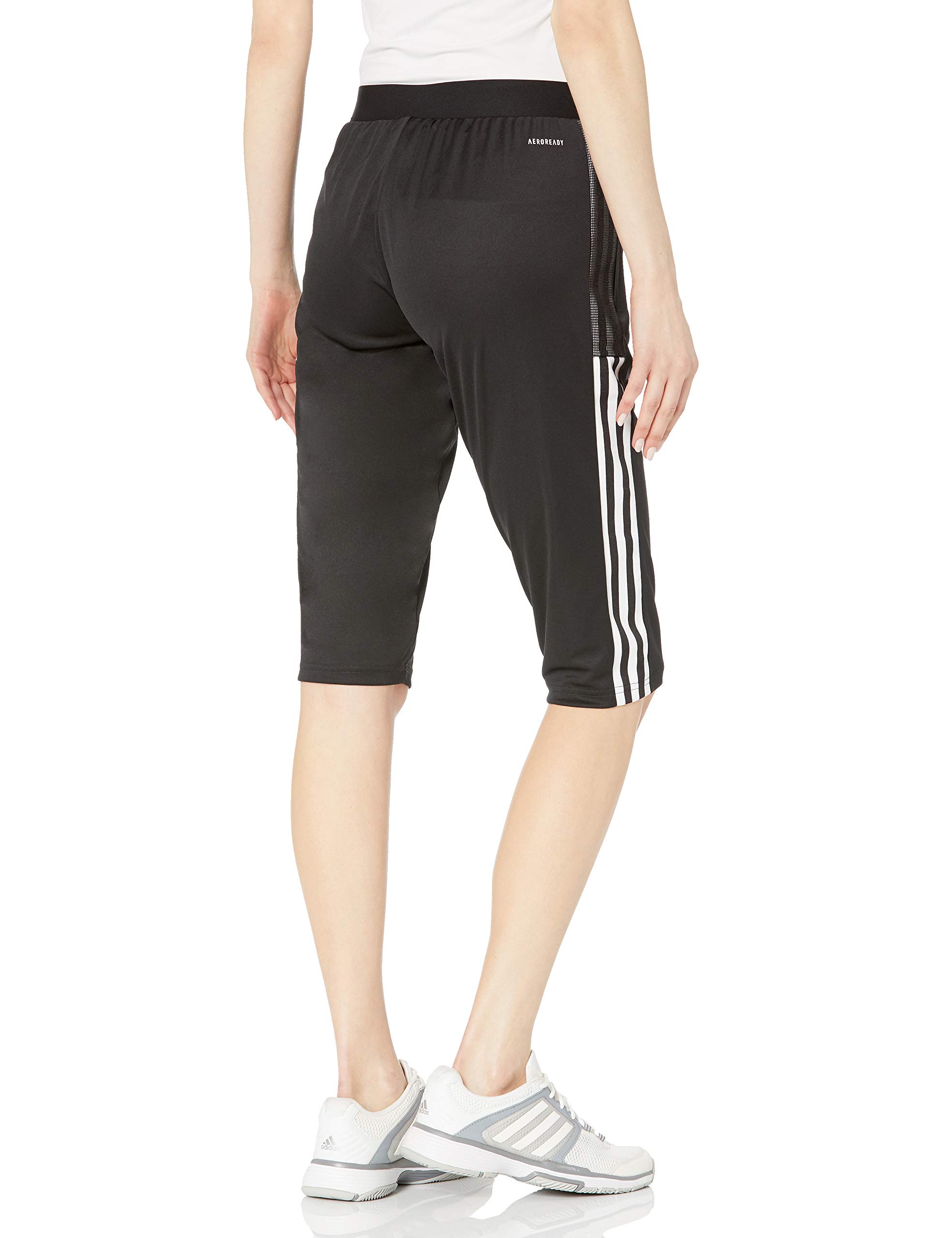 adidas womens Tiro 21 3/4 Pants Black Large