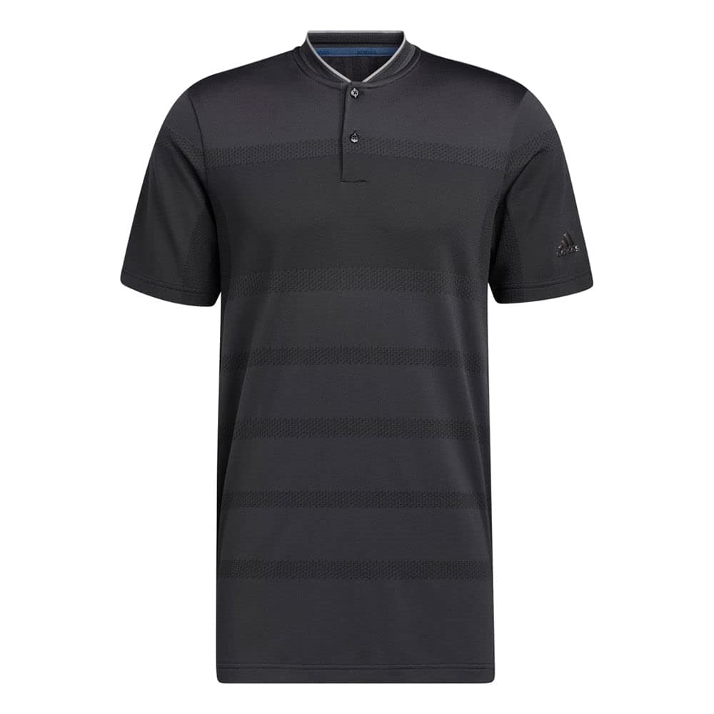ADIDAS Men’S Golf Statement Seamless Primeknit Polo Shirt, Carbon/Black, Large