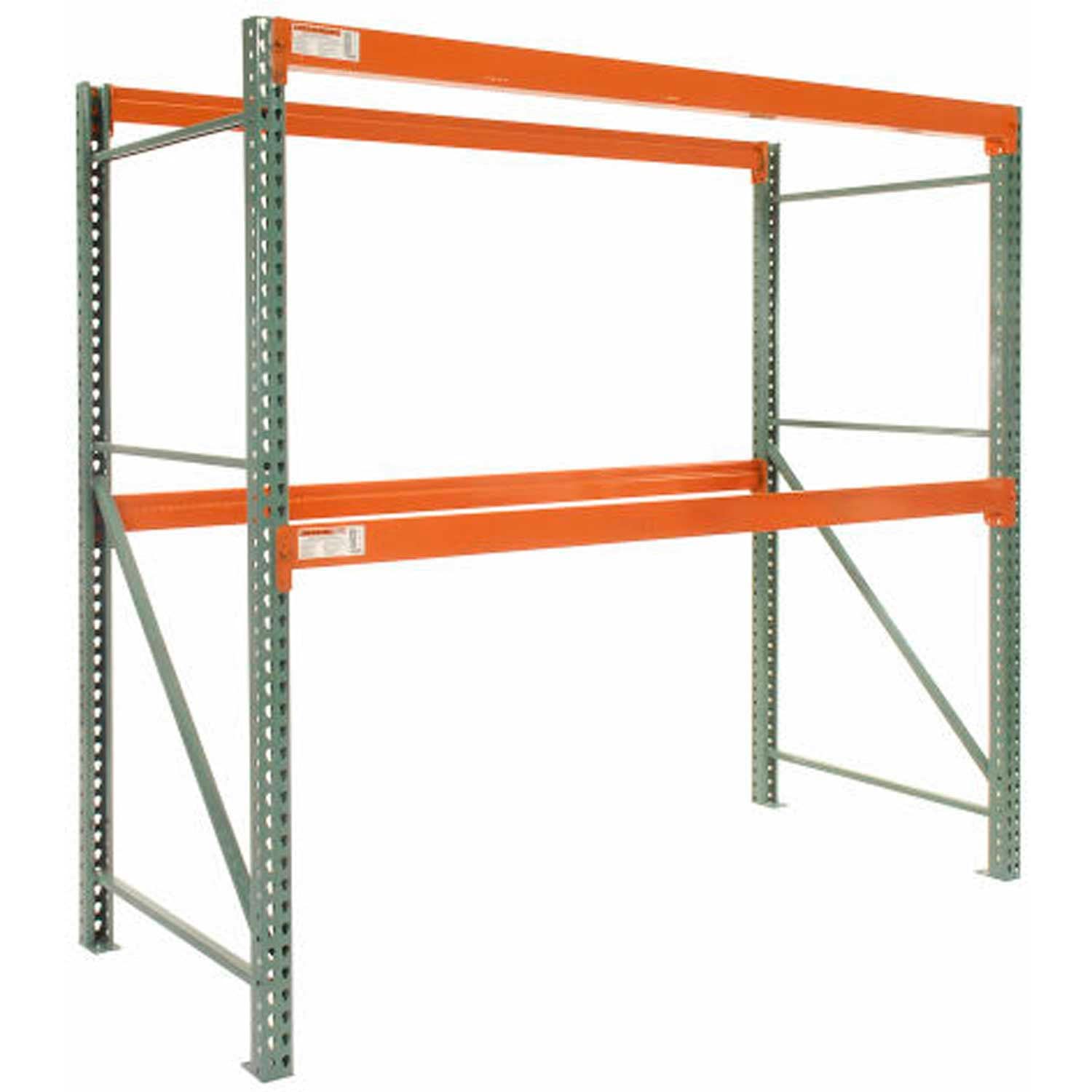 Global Industrial Teardrop Pallet Rack Starter, 120"W x 42"D x 144"H