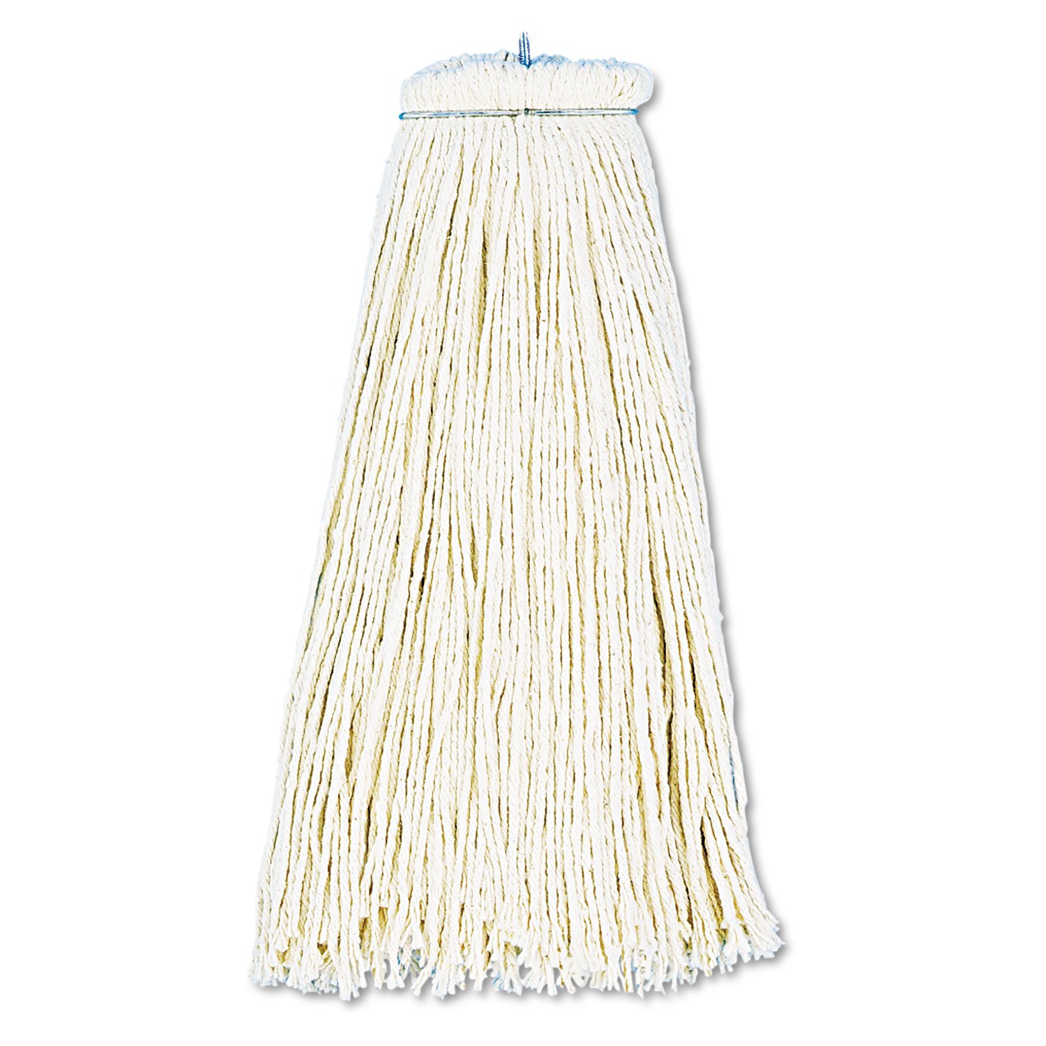 Boardwalk BWK716CEA 16 oz. Cut-End Lie-Flat Cotton Wet Mop Head - White