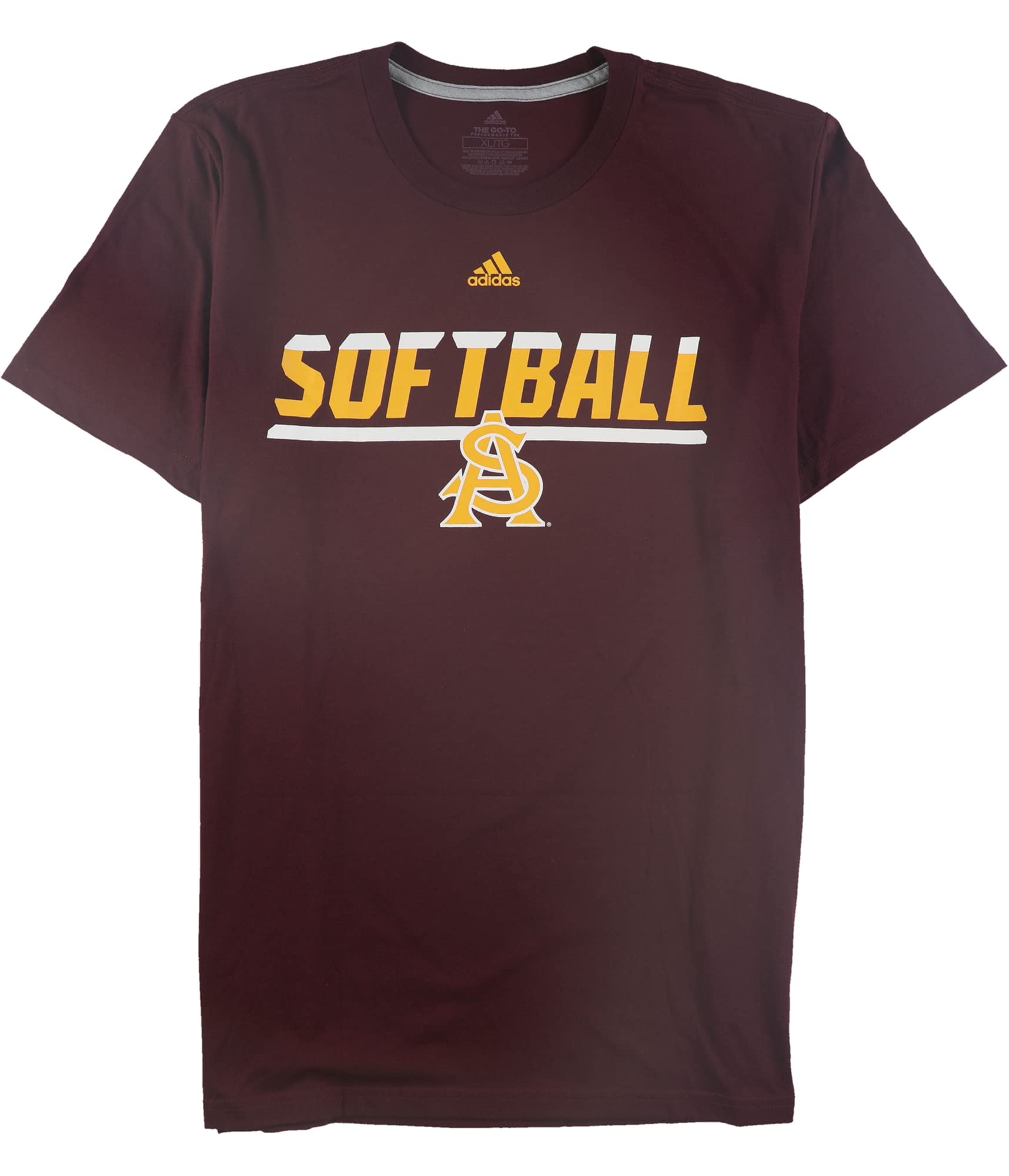 Adidas Mens Arizona State Softball Graphic T-Shirt, Red, Large