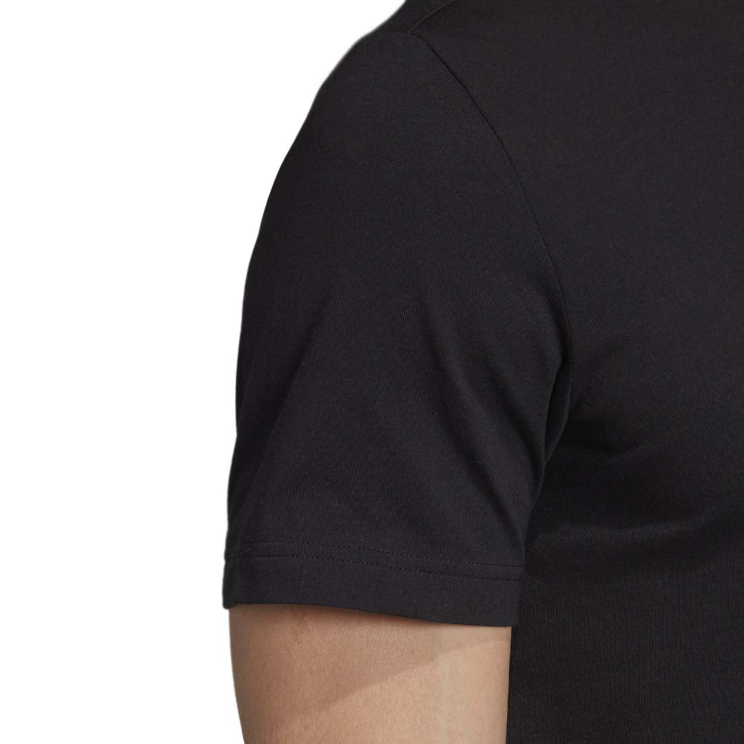 adidas mens Camo Linear Tee Black/White/Grey /Grey Small