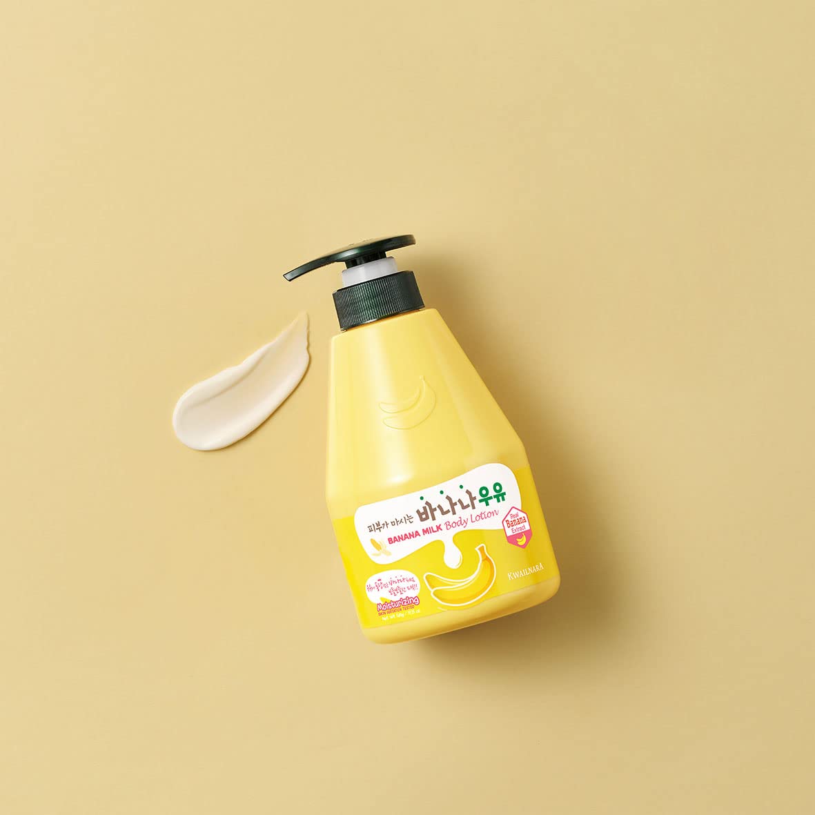 WELCOS KWAILNARA Banana Milk Body Lotion – Korean Body Lotion for Deep & Lightweight Hydration 560 g / 19.75 Fl. Oz