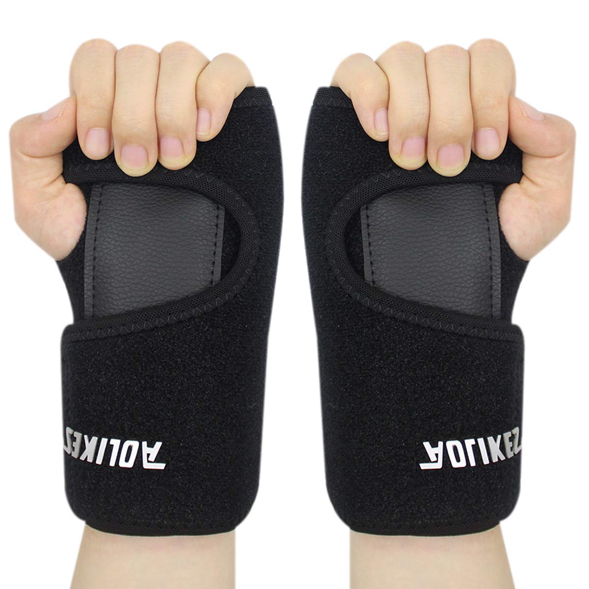 Aimeio Adjustable Wrist Support Brace Plam Brace Hand Wrap Removable Steel Splints for Carpal Tunnel,Tendonitis,Wrist Pain,Sports Injuries