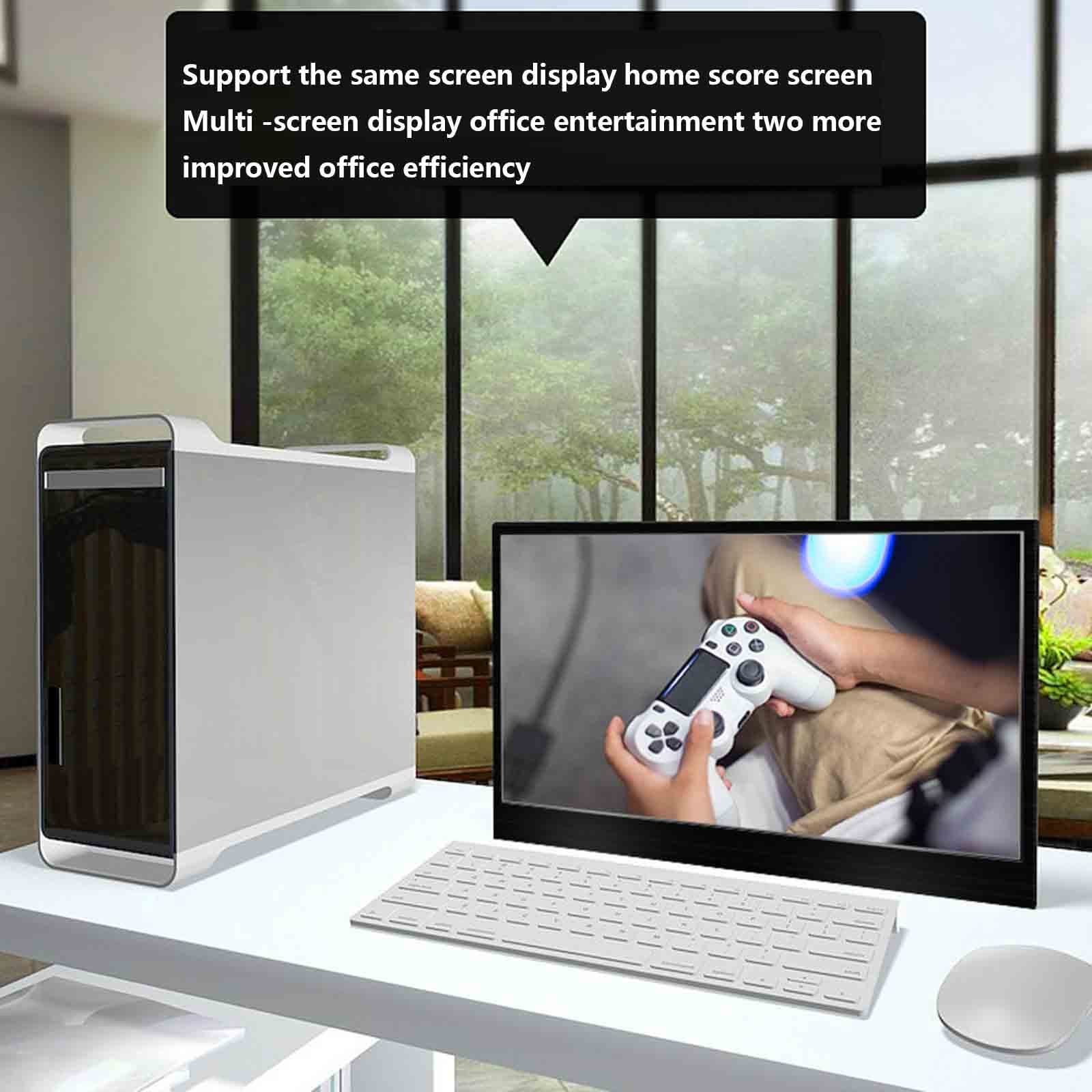 BDT 10.1 Portable HDMI Computer Type-c Screen Extended Display IPS 1780°Viewing Angle with Desktop Stand