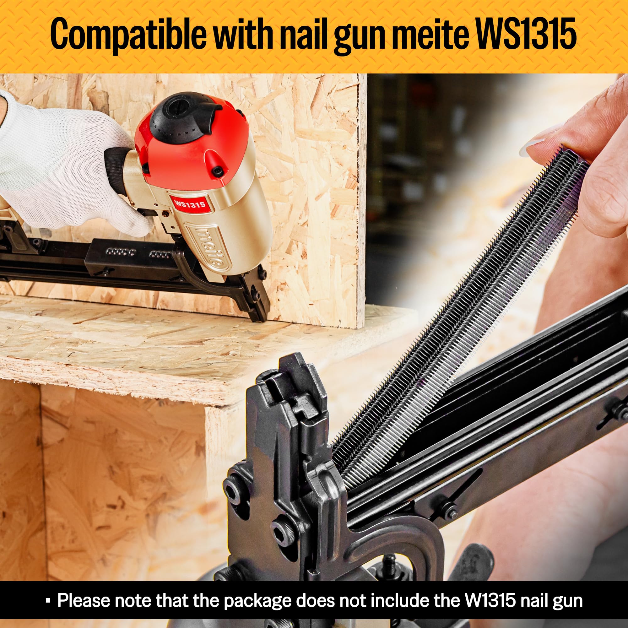 meite MC1238 1/2-Inch Crown Wide by 3/8-Inch Length Micro Corrugated W Fastener Staples 14,000 Pieces/Case