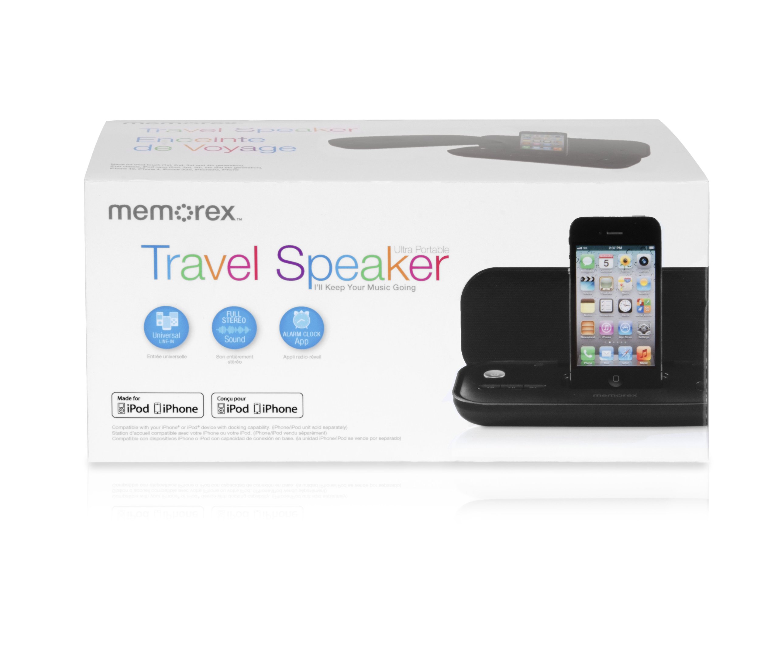 Memorex MA3122 Ultra Portable Travel Speaker for iPod and iPhone