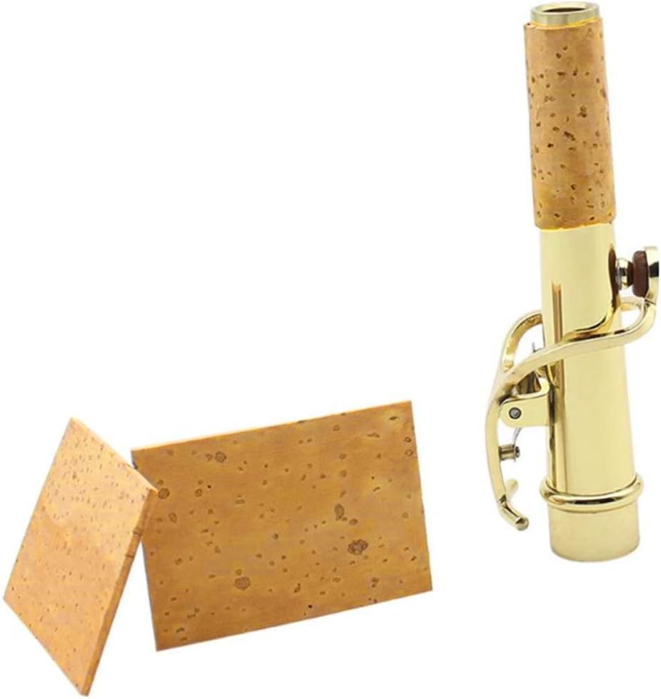 Alto Sax Neck Cork,10 Pcs Universal Sax Saxophone Neck Joint Cork Sheet for Alto/Soprano/Tenor Saxophone Neck Cork Saxophone Cork