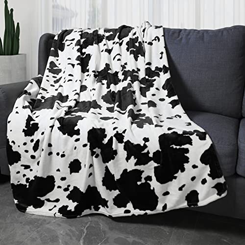 Cow Blanket for Kids Girls Boys Flannel Cow Blanket Print Soft Lightweight Cow Blankets and Throws for Sofa Couch Bed (39''x49'')
