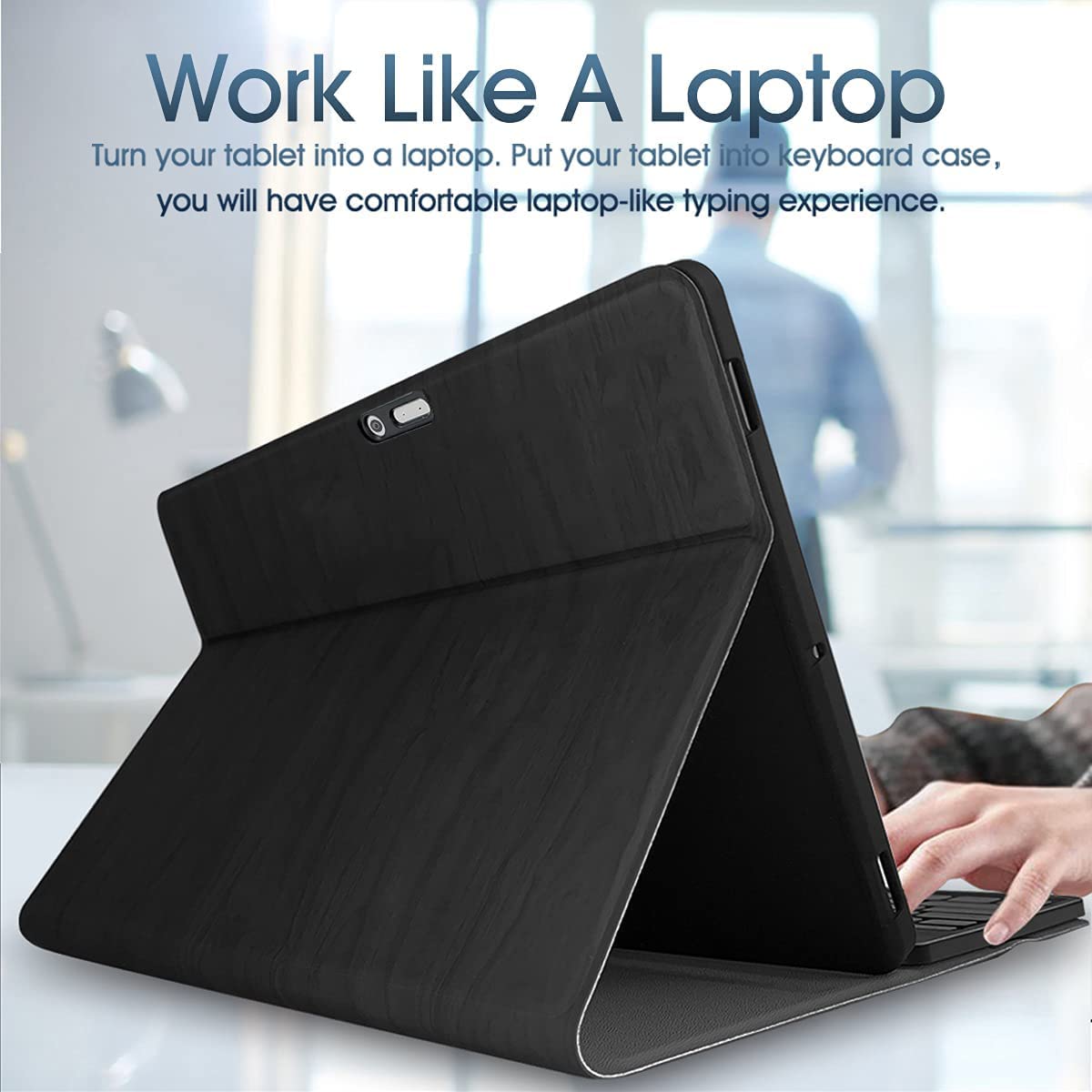 Backlit Keyboard Case for Microsoft Surface Pro 7 Plus, Pro 7, Pro 6, Pro 5th, Pro 4 12.3 Inch Tablet, Wineecy 7 Colors Backlight Magnetic Detachable Wireless Keyboard with Premium PU Cover Case