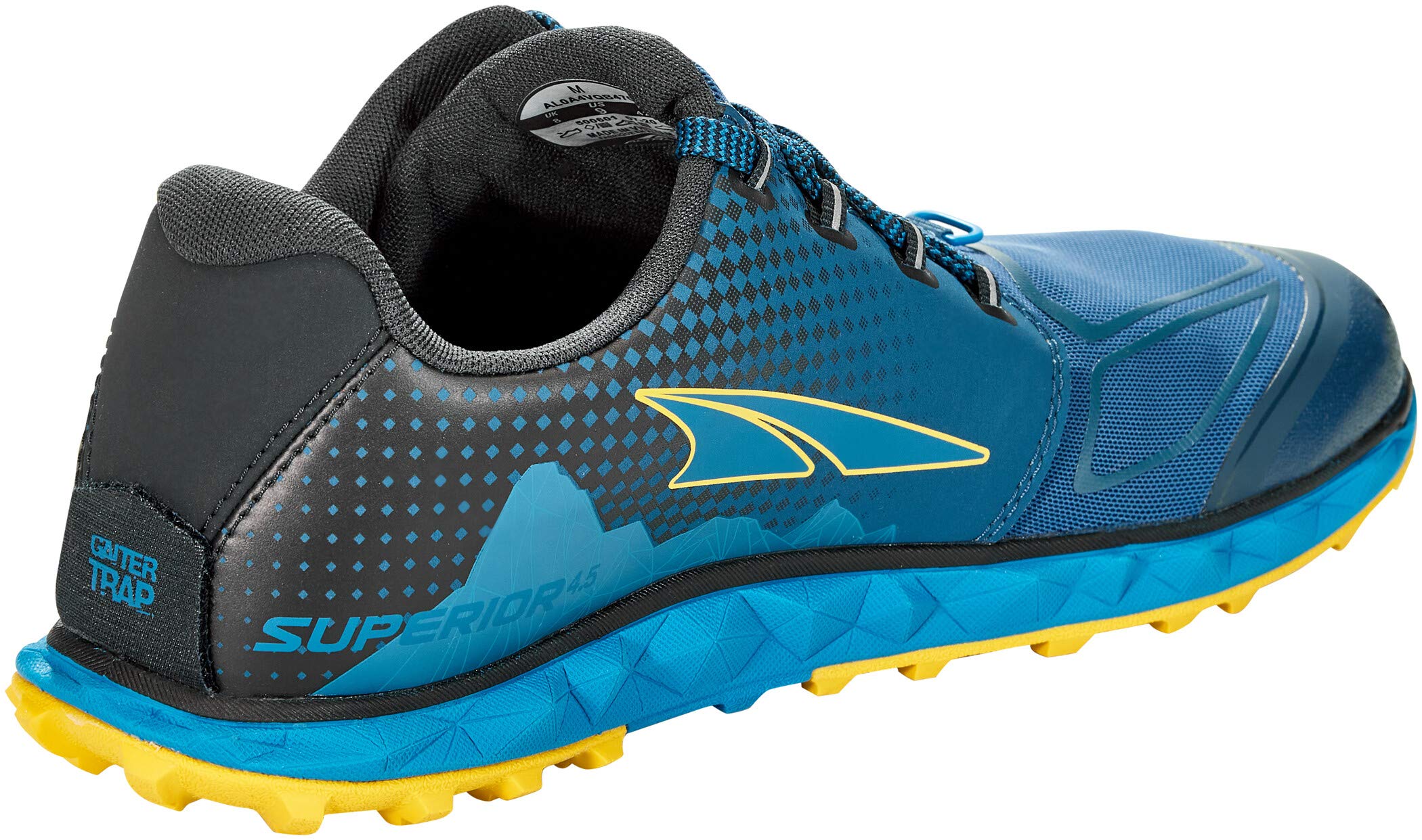 ALTRA Men's AL0A4VQB Superior 4.5 Trail Running Shoe, Green/Lime - 9 M US