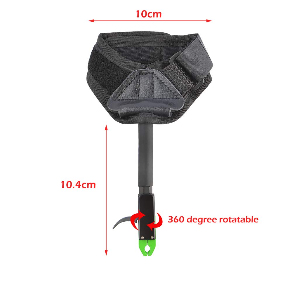 AMEYXGS Junior Archery Bow Release Aids for Compound Bow Release Trigger Quick Release Shooting Wrist Bow Release Adjustable Strap Right Left Handed for Children Youth (Pink)