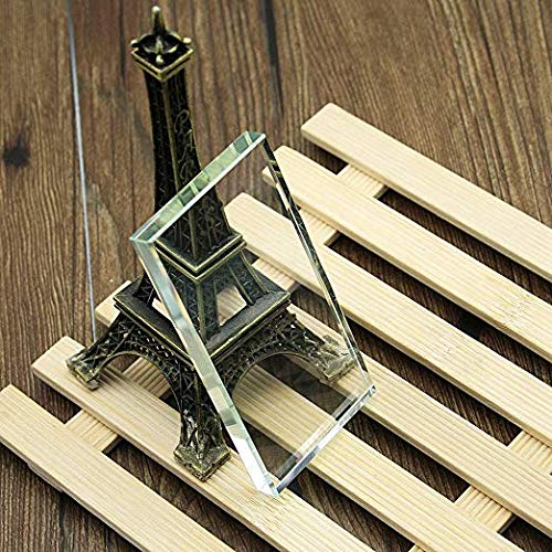 Pro Nail Art Painting Color Toning Glass Board Makeup Palette Eyelash Extension Adhesive Glue Pallet Glass Palette Stand(2 x 4 Inch )