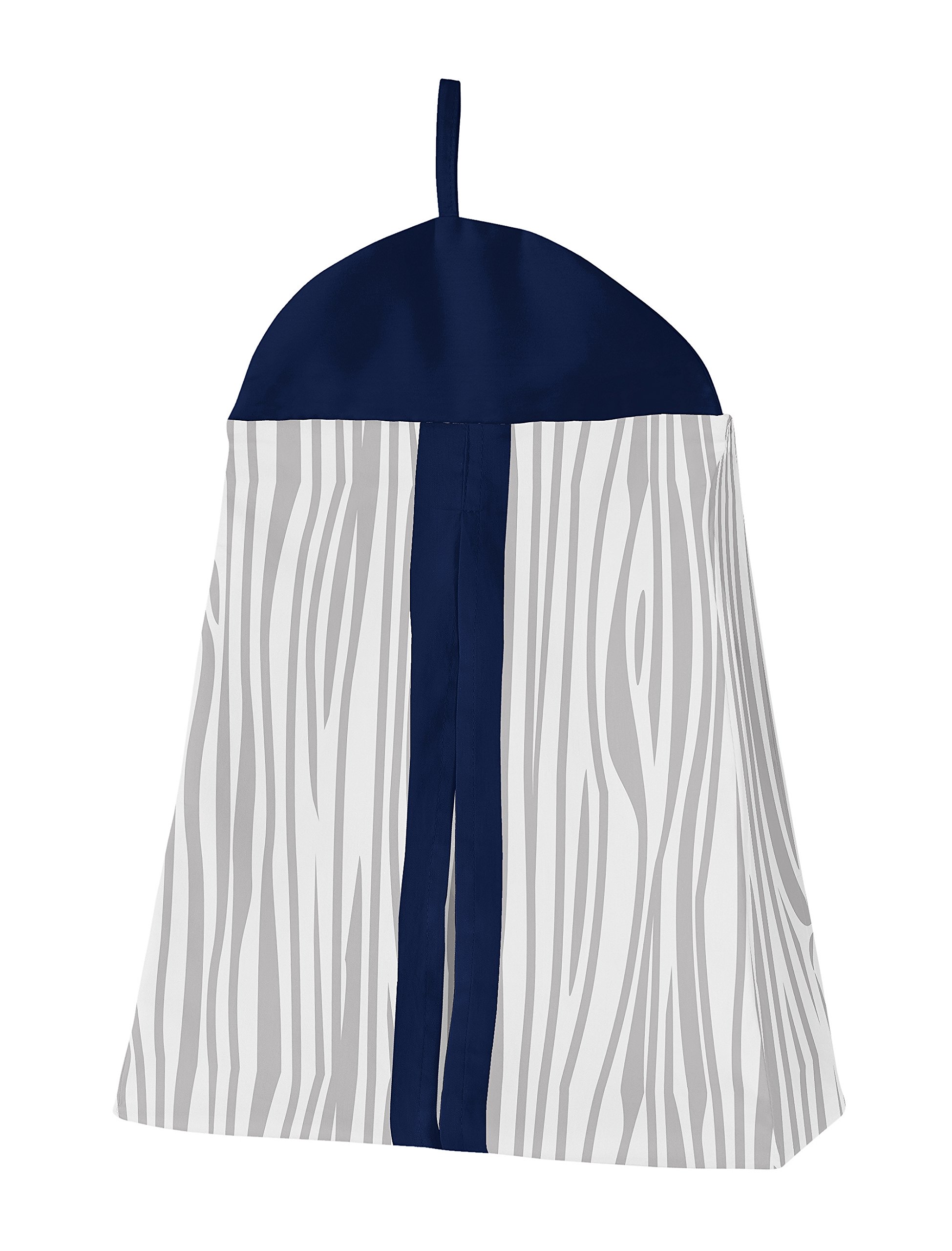 Navy Blue White and Gray Woodland Deer Print Boy Baby Bedding 11 Piece Crib Set