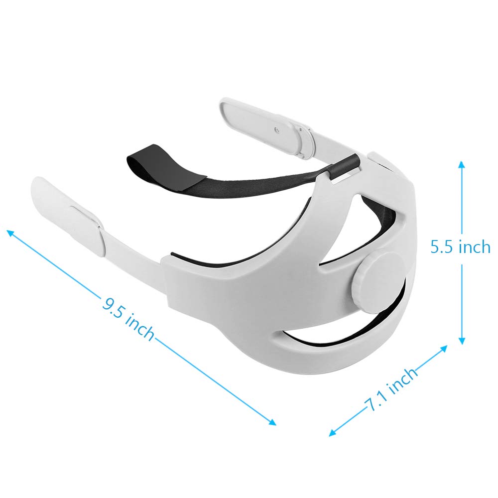 Adjustable Halo Strap for Oculus Quest 2 VR Headset, Head Cushion Compatible for Oculus Quest VR Gaming Headset, Comfortable Virtual Reality Accessories(Upgraded)