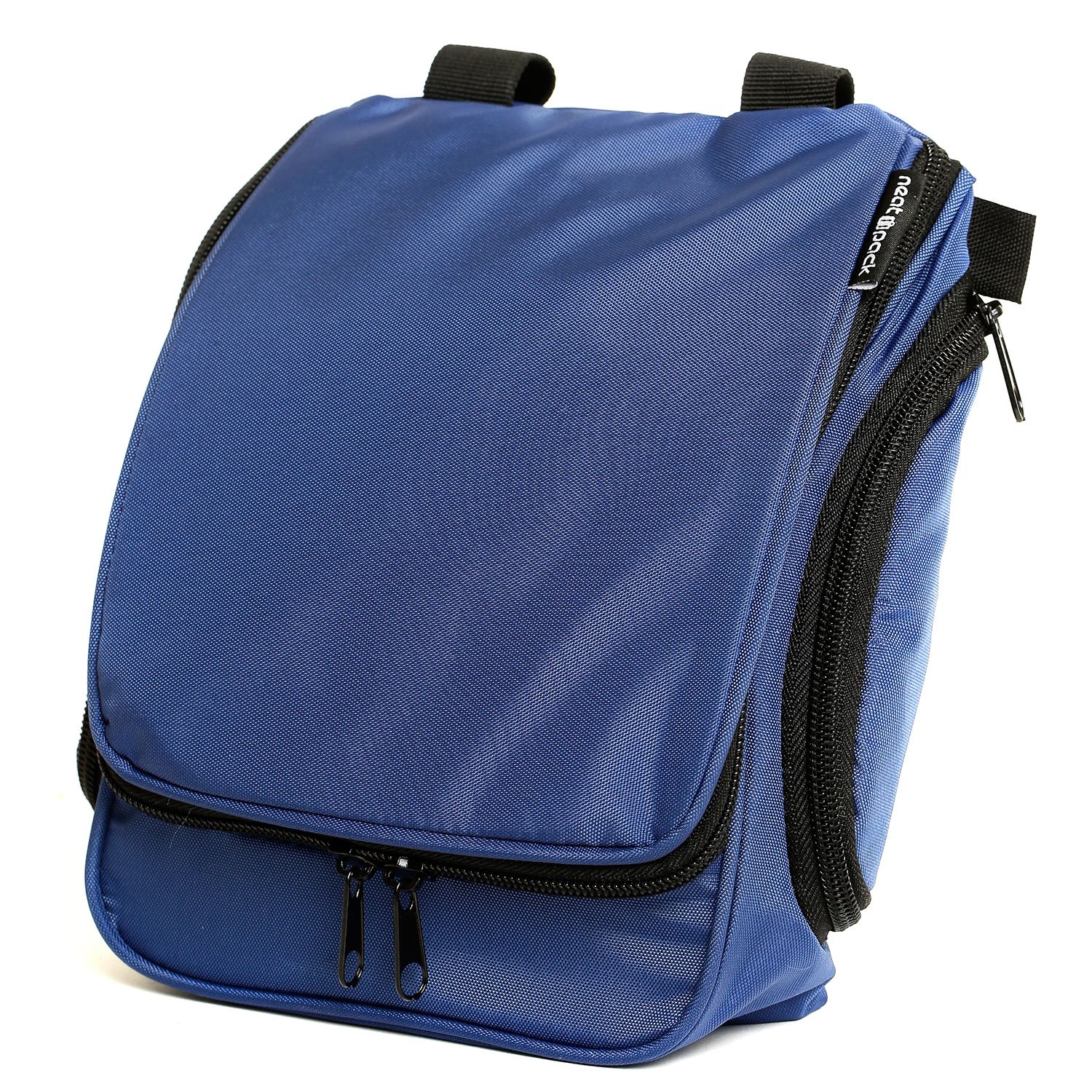 NeatPack Compact Hanging Toiletry Bag and Organizer, Water Resistant with Mesh Pockets (Marine)