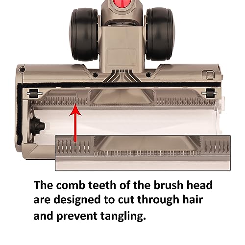 AINUO Direct Drive Cleaner Head Turbine Brush Floor Tool Compatible with V7 V8 V10 V11 V15 Vacuum Cleaner for Carpets, Tiles, Floors