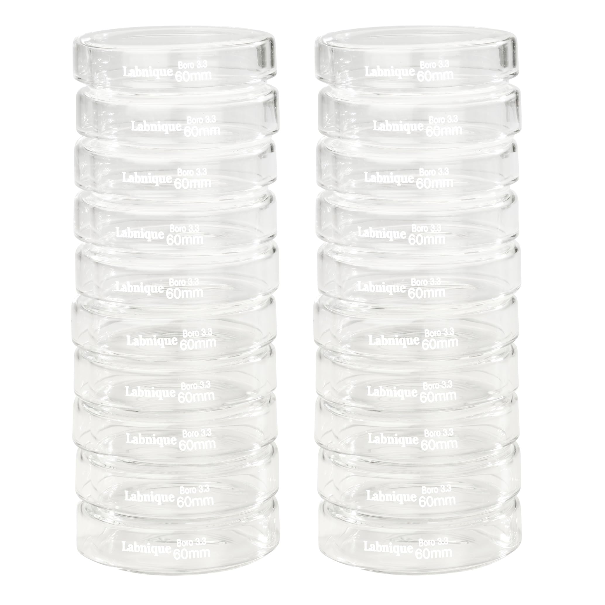 Microyn Borosilicate Glass Petri Dish with Lid, Tissue Culture Dish (60 mm, Pack of 20)