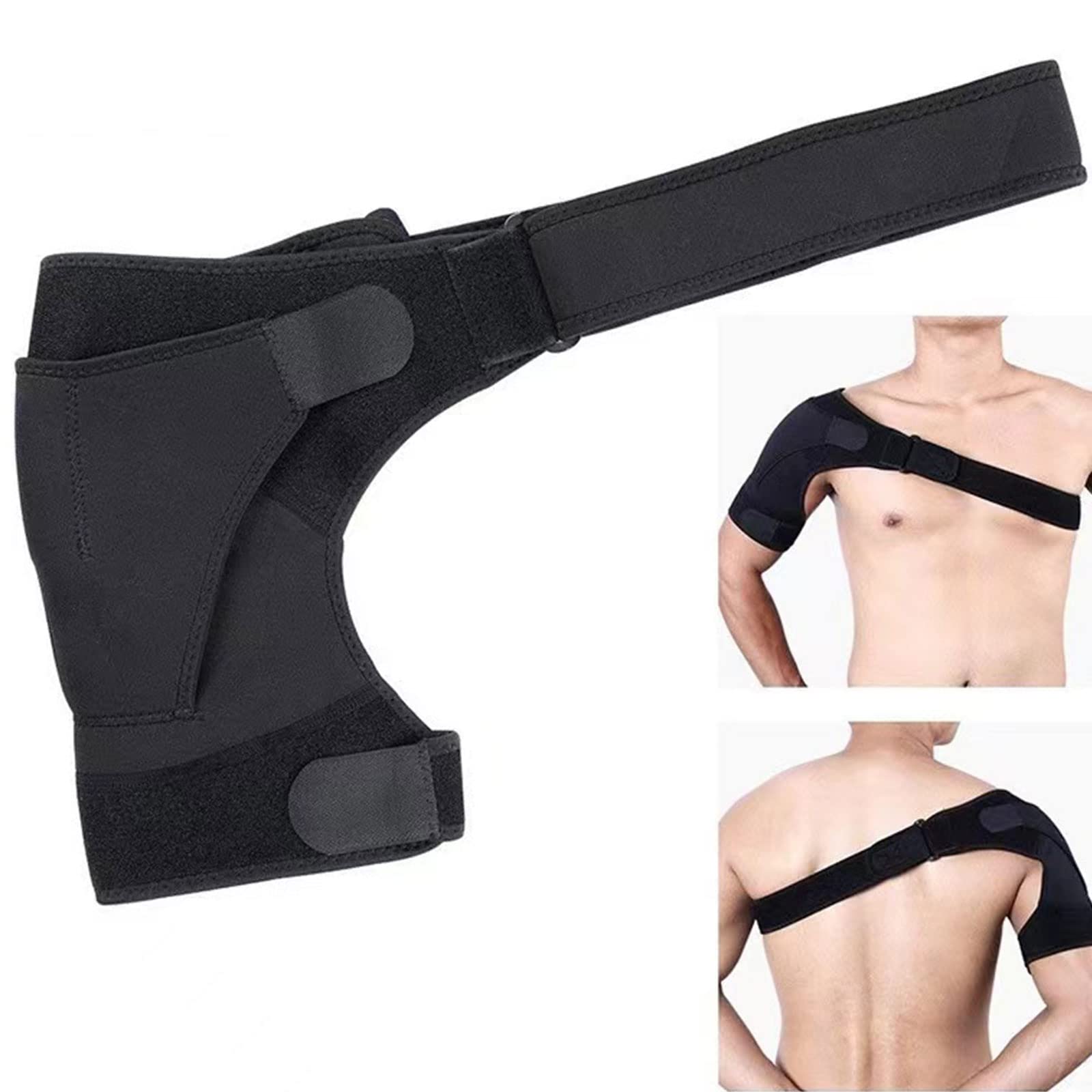 Adjustable Shoulder Brace-Rotator Cuff Support Brace, Shoulder Brace for Torn Rotator Cuff, Suitable for Rotator Cuff Injury, Shoulder Surgery, Swelling, Tendinitis, Frozen Shoulder, Biceps Tear
