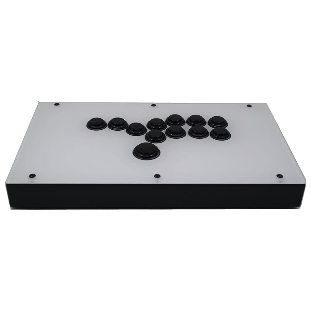 FightBox RAC-J800B-PS-B All Buttons Leverless-Style Arcade Joystick Fight Stick Game Controller For PS4/PS3/PC Sanwa OBSF-24 30