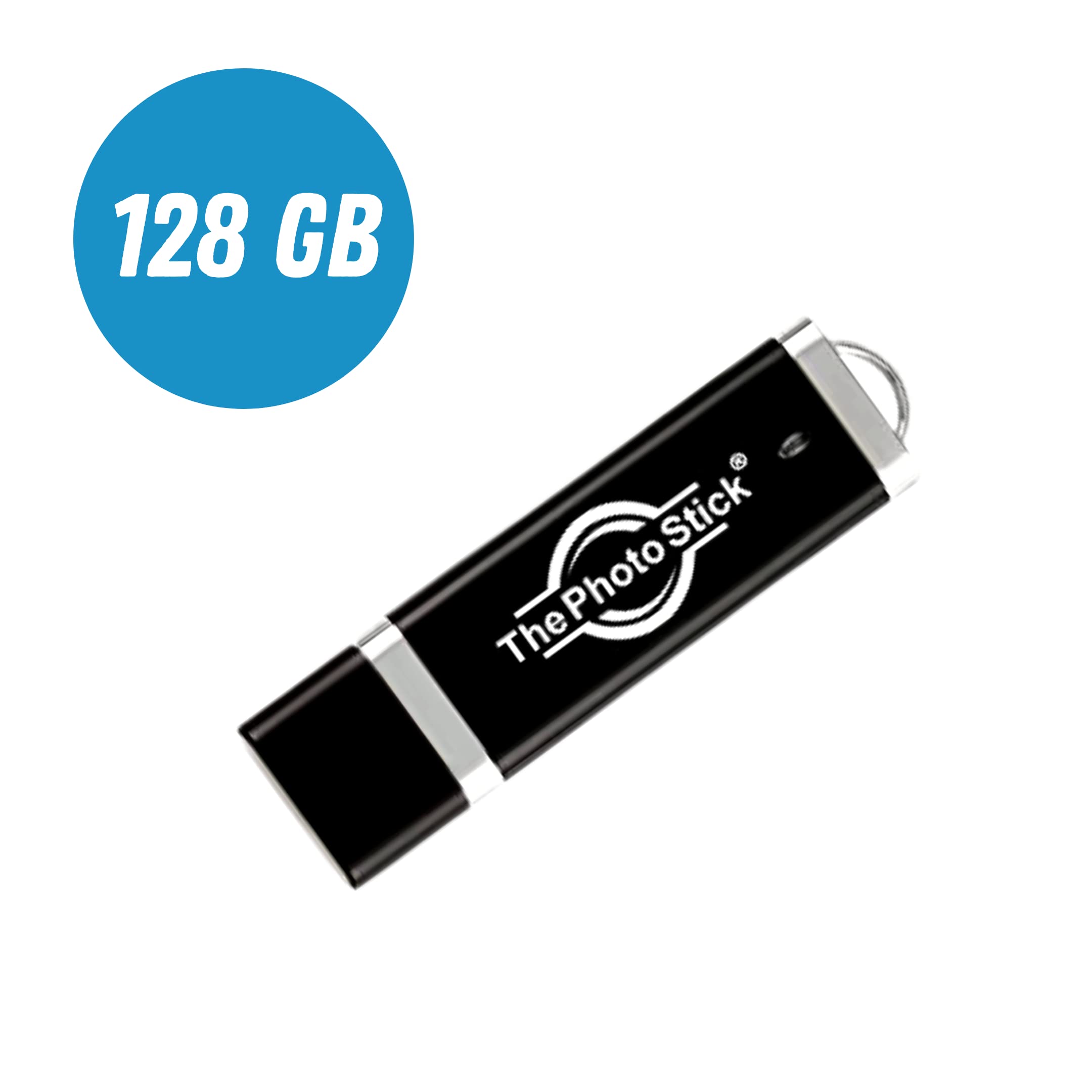 ThePhotoStick 128GB - usb, Easy, One Click Photo and Video Backup