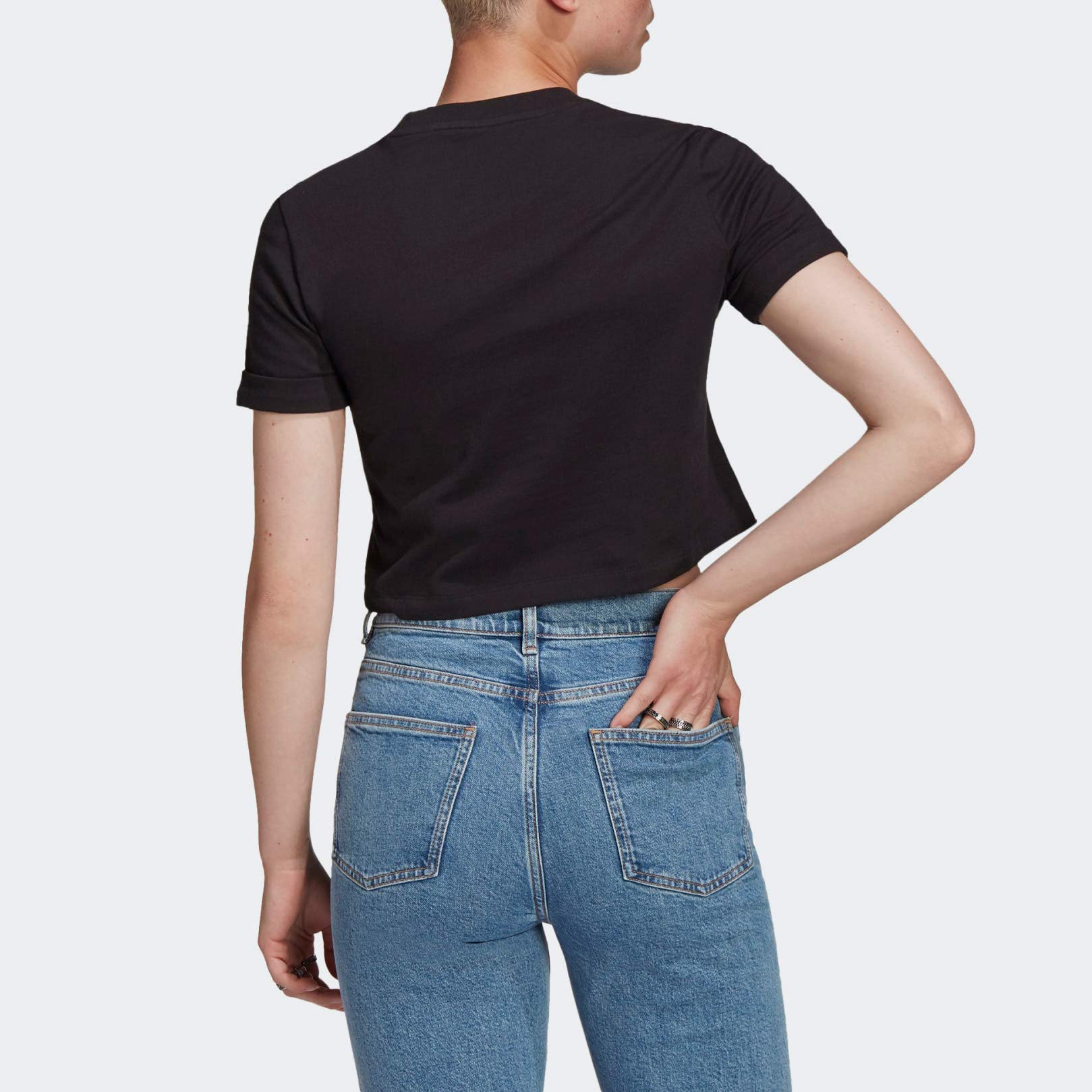 adidas Originals,womens,Crop Top,Black,Large