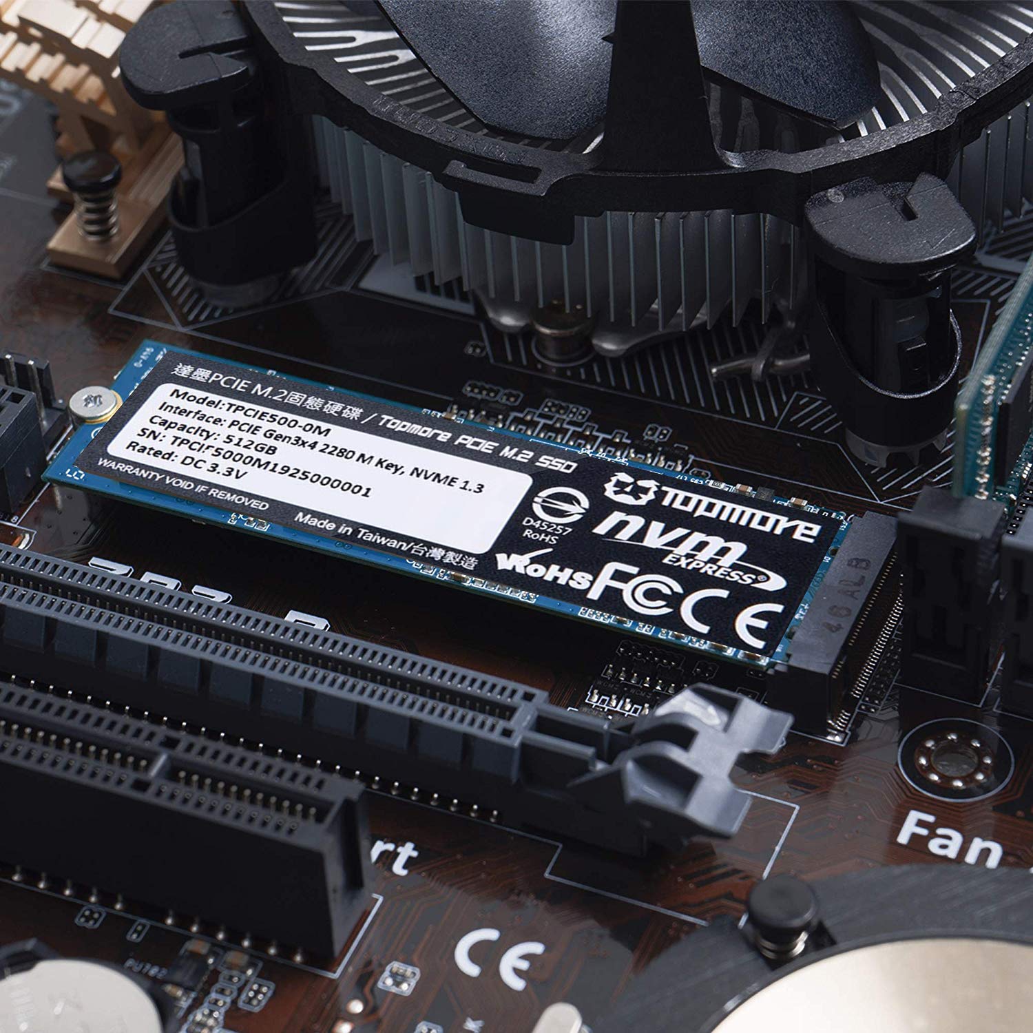 TOPMORE 1TB NVMe PCIe M.2 2280 Internal SSD High-Performance Solid State Drive