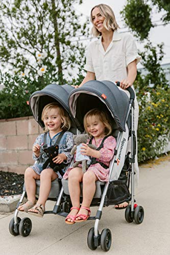 UPPAbaby G-Link 2 Stroller - Jordan (Charcoal Melange/Silver) + G-Link 2 Travel Bag