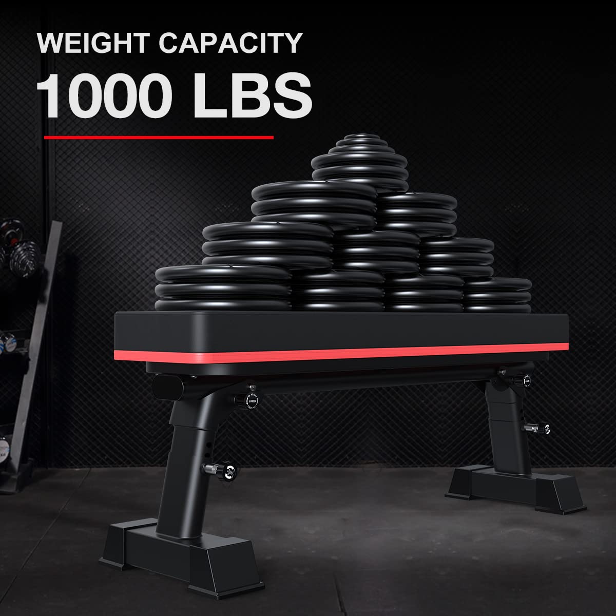 Adjustable Weight Bench 111, 800 LB Heavy Duty Incline Decline Bench for Home Gym, Easy Assembly Foldable Training Lifting Bench