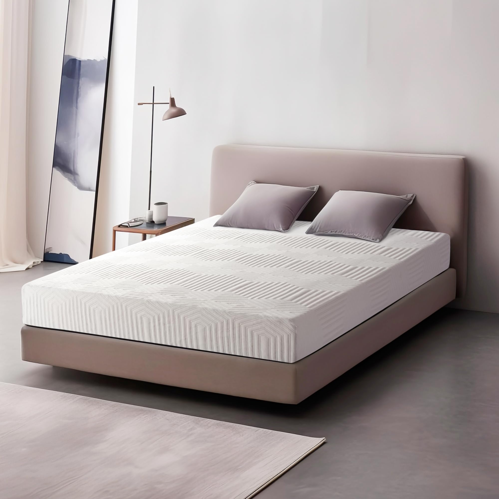 BreezeRest King Mattress 12 Inch Hybrid Mattress Bed in a Box,Medium Soft Cooling Gel Memory Foam Mattress with Individually Innerspring Pocket Coils for Motion Isolation Pressure Relief